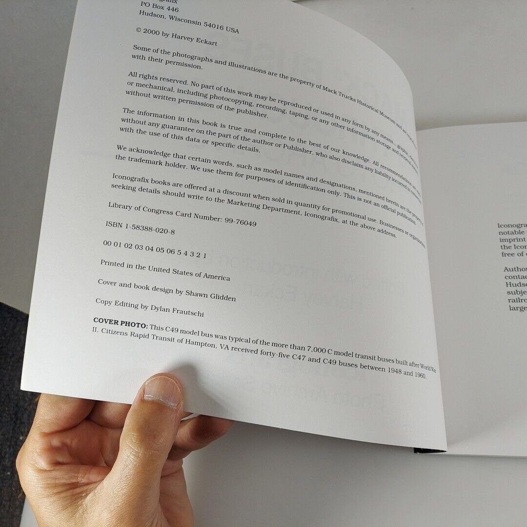 Mack Buses 1900-1960 Photo Archive Harvey Eckart 2000 1st Print ...