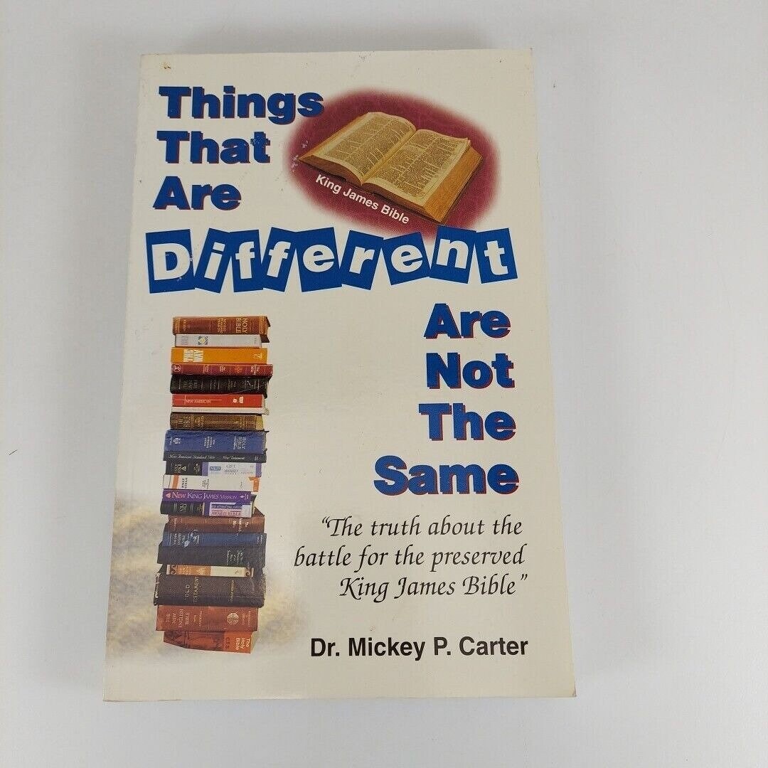 Things That Are Different Are Not the Same KJV King James Bible Mickey ...