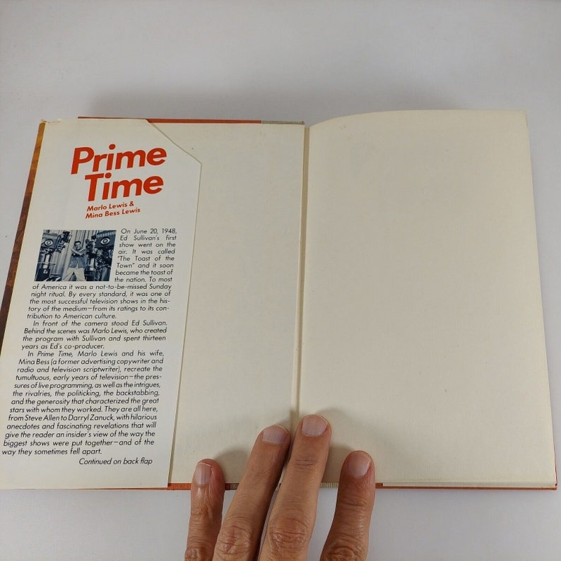 Prime Time Marlo & Mina Bess Lewis 1st Printing HCDJ J.P. Tarcher, TV ...