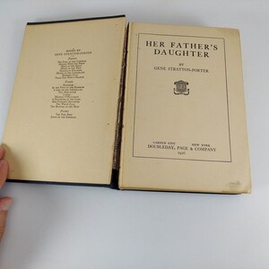 Her Father's Daughter Gene Stratton-porter 1926 Doubleday, Page ...