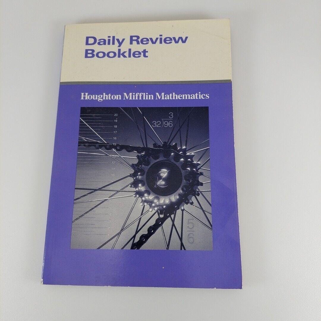 Houghton Mifflin Mathematics Daily Review Booklet 1987 PB - Etsy