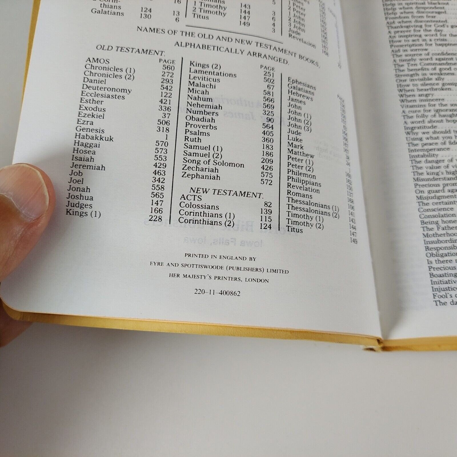 Holy Bible KJV Red Letter Dictionary Concordance World Bible Pub. White ...