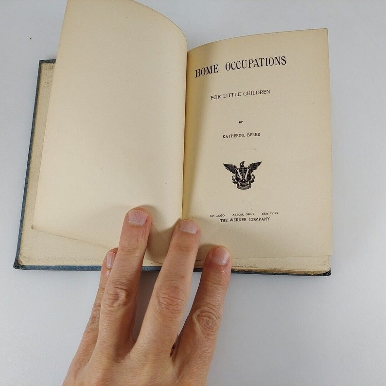 Home Occupations for Little Children Katherine Beebe 1896 Werner ...