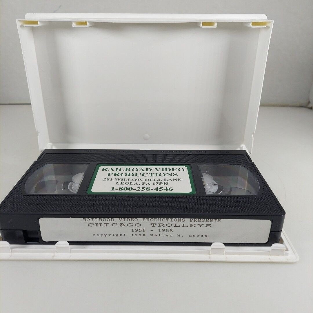 Chicago Trolleys 1956-1958 VHS Railroad Video Productions 1998 - Etsy