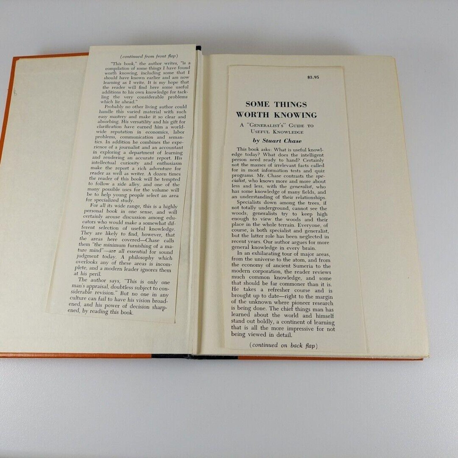 Some Things Worth Knowing Stuart Chase 1958 Harper and Brothers HC - Etsy