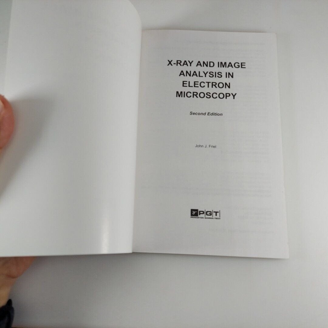 X-ray and Image Analysis in Electron Microscopy 2nd Ed John Friel 2004 ...