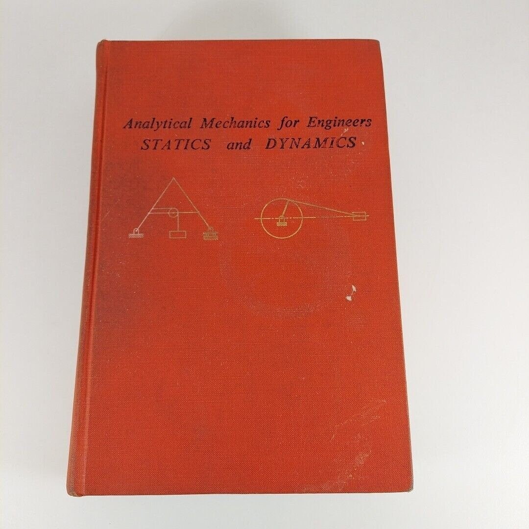 Analytical Mechanics for Engineers Statics and Dynamics 2 Books in 1, 1970 HC - Etsy