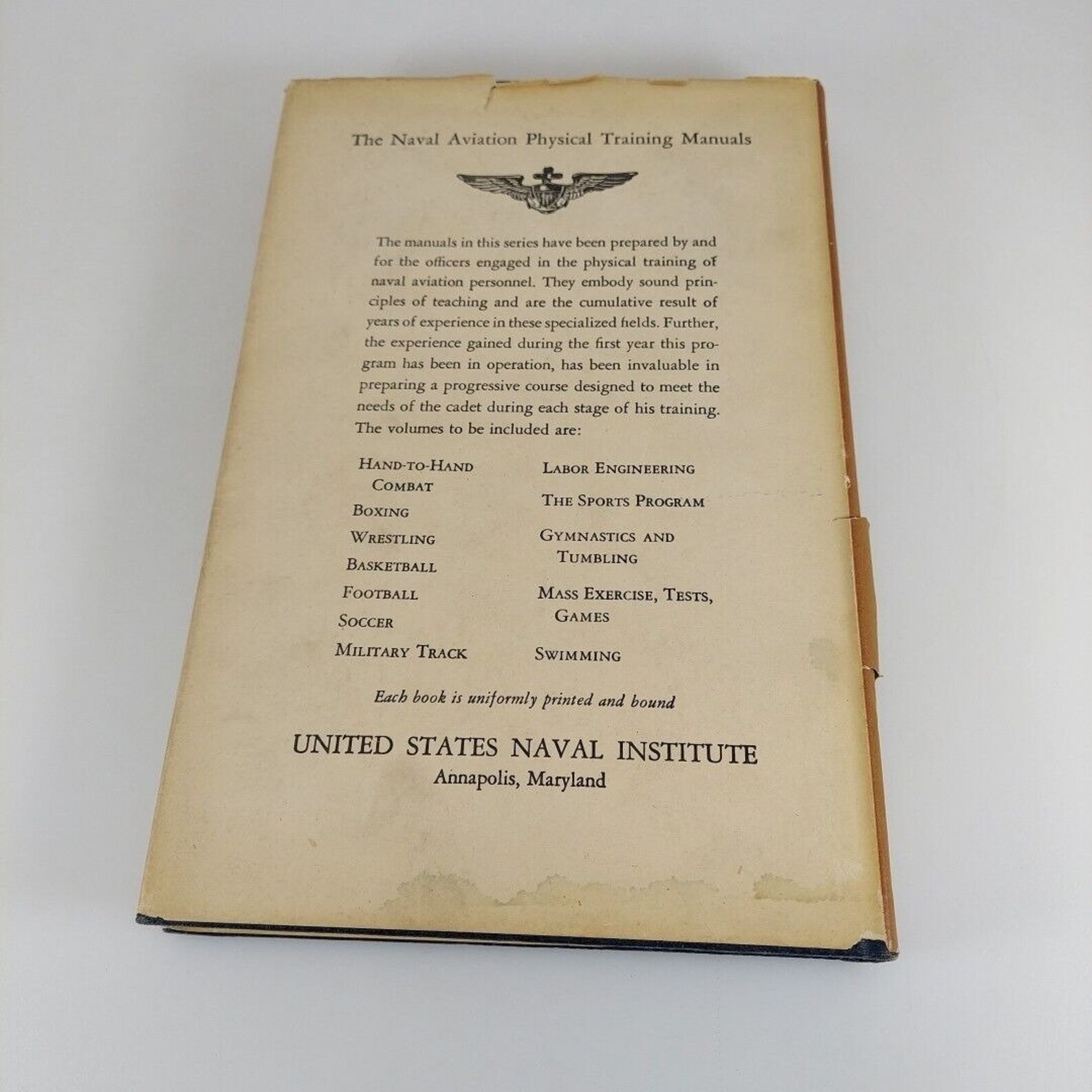 U.S. Naval Institute the Sports Program Aviation Training Division 1943 ...