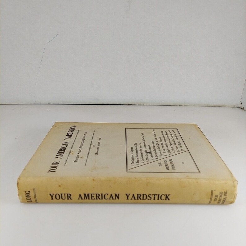 Your American Yardstick 12 Basic American Principles Hamilton Abert ...
