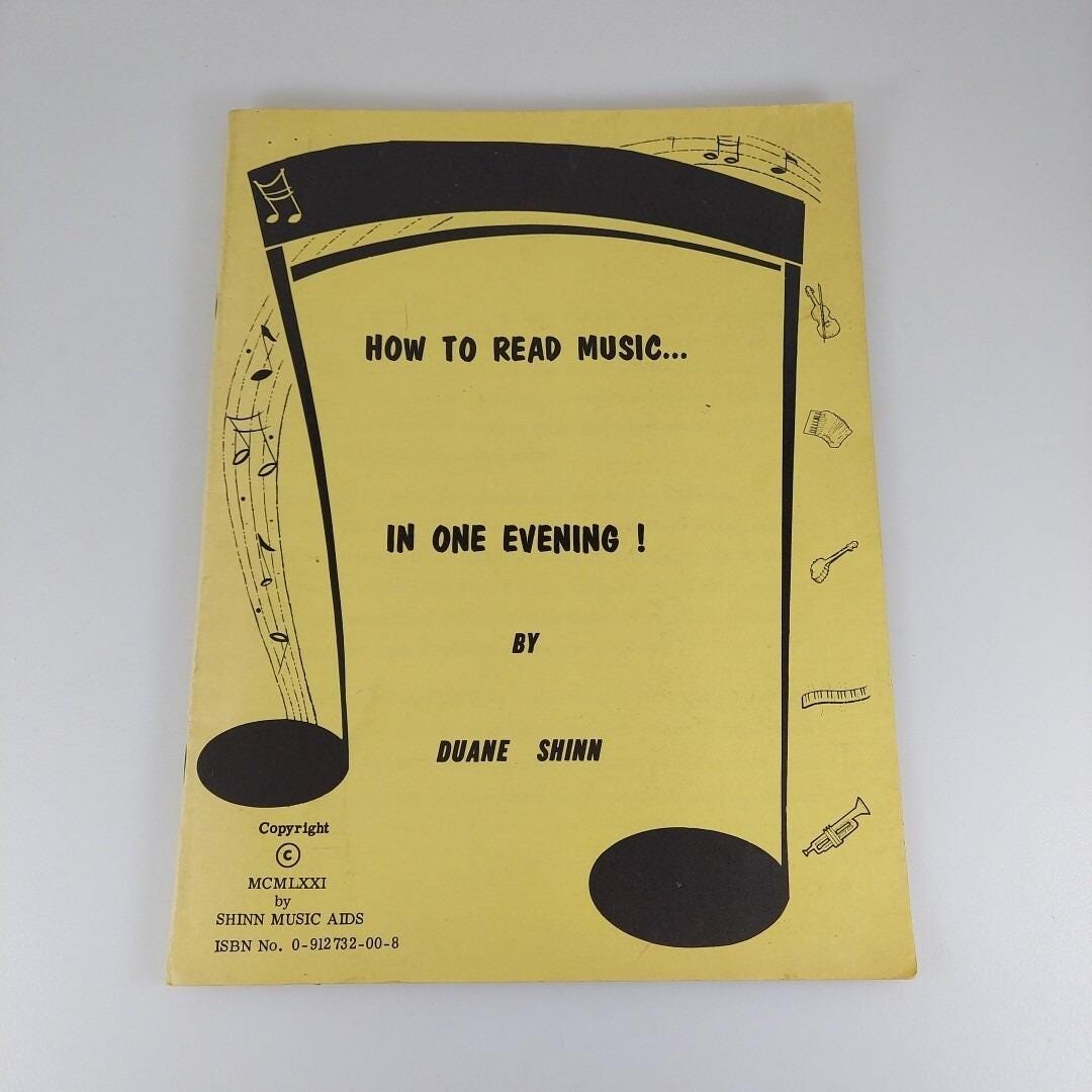 How to Read Music in One Evening by Duane Shinn 1971 Shinn Music Aids ...