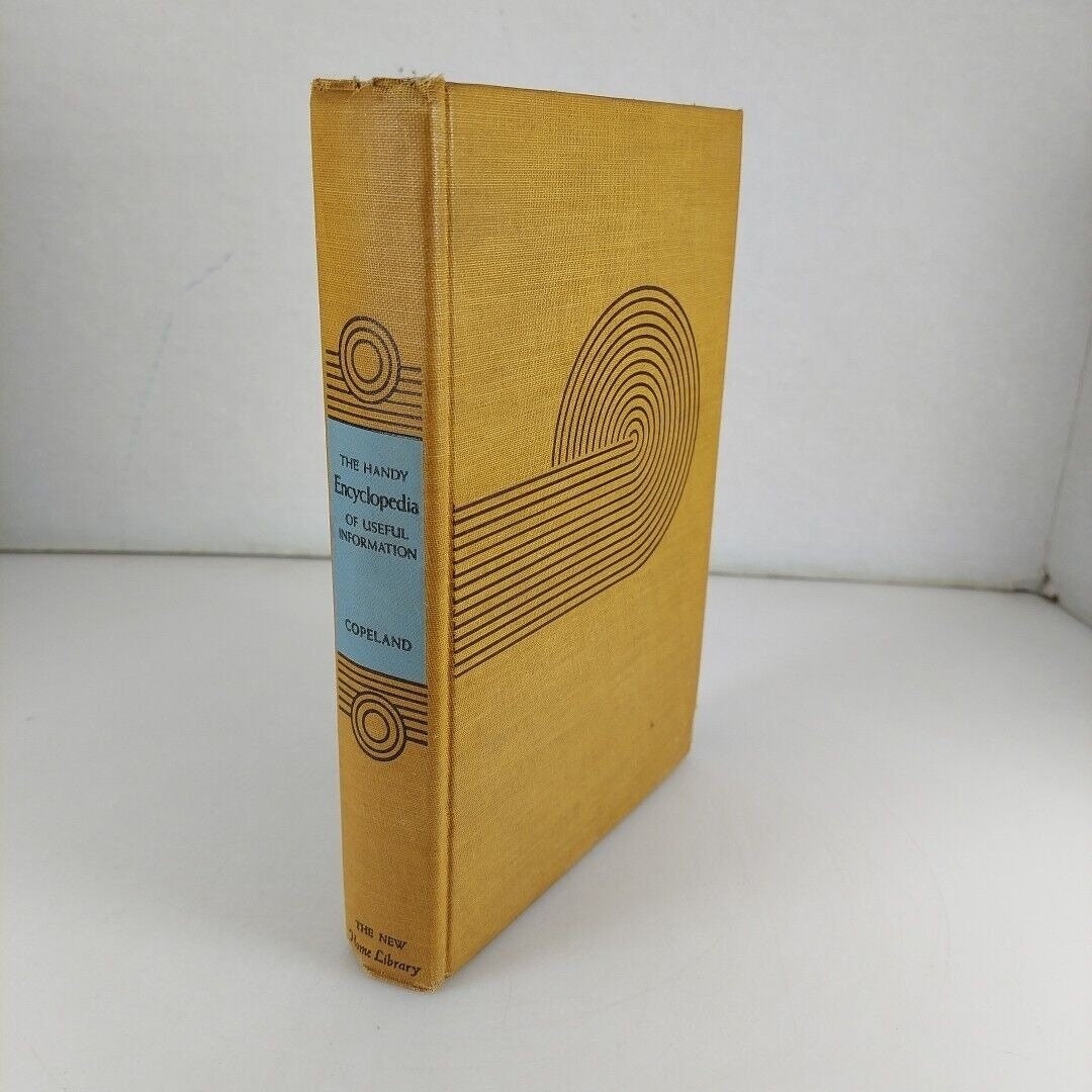 The Handy Encyclopedia of Useful Information Lewis Copeland 1946 ...