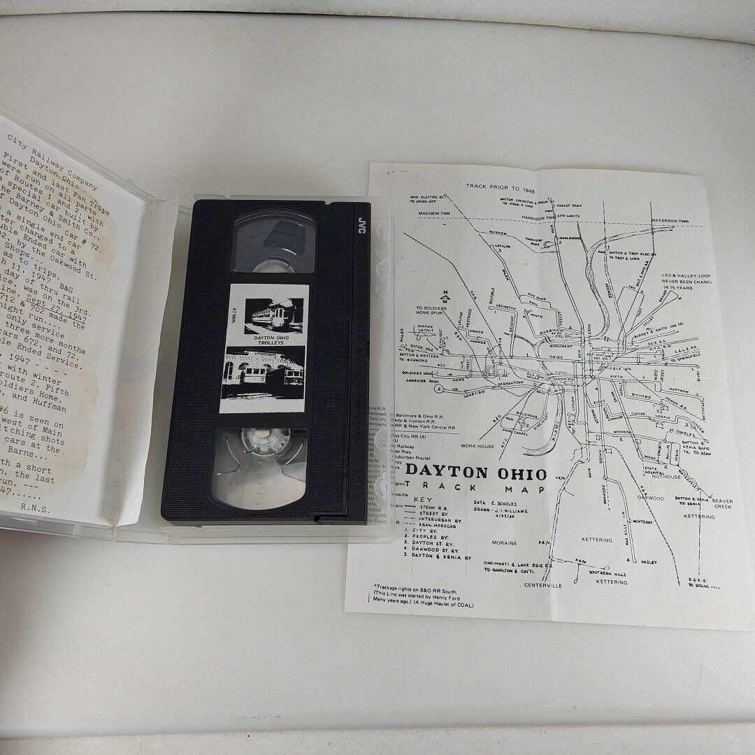 Dayton Ohio Trolleys VHS Video With Map Footage From 1947 - Etsy