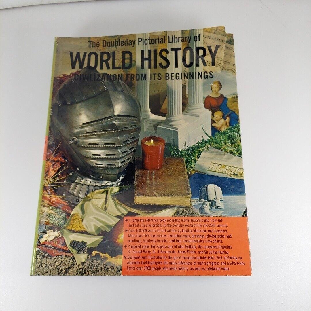 Doubleday Pictorial Library of World History Civilization From Its ...