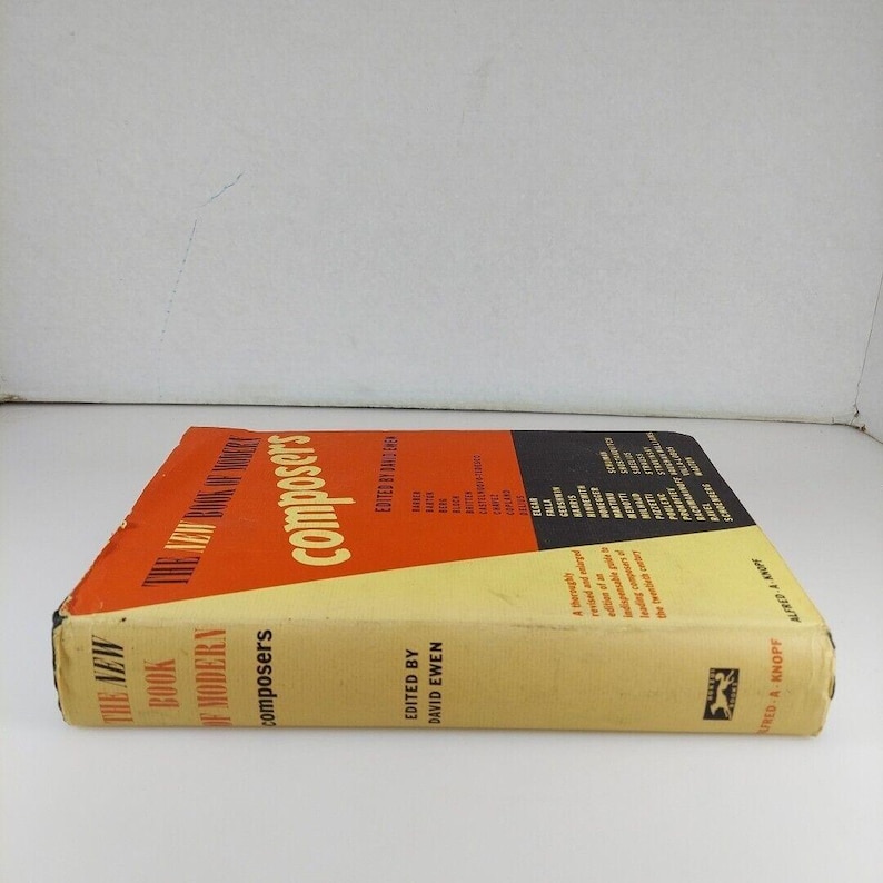 The New Book of Modern Composers David Ewen 1961 Revised Enlarged ...
