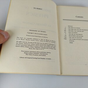 Biography of Physics George Gamow 1st Ed Harper Torchbooks Illustrated ...