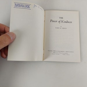 The Power of Kindness H. M. Tippett 1955 Pacific Press Publishing ...