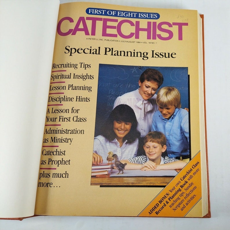 Catechist Magazine Vol 18 July 1984 May 1985 Issues 1-8, Bound, Peter ...
