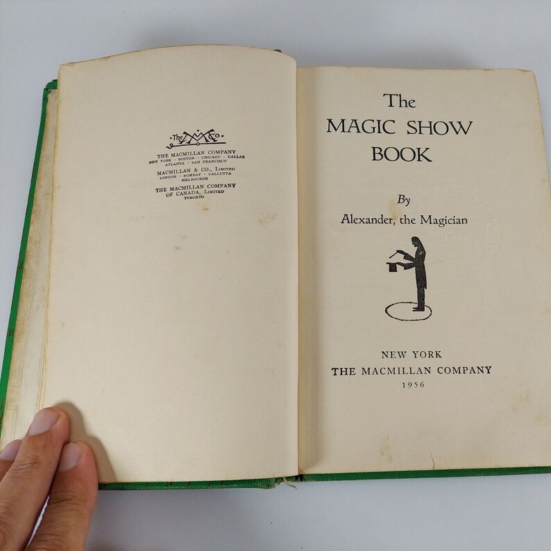 The Magic Show Book by Alexander the Magician 1956 Library - Etsy