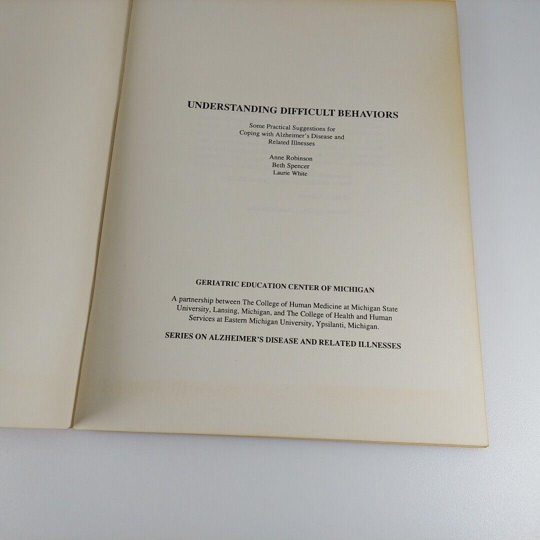 Understanding Difficult Behaviors Some Practical Suggestions ...