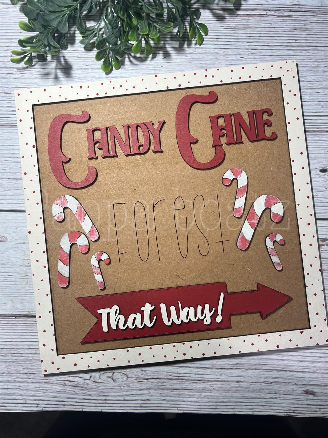 Christmas Candy Cane Sign SVG- Christmas SVG - Etsy