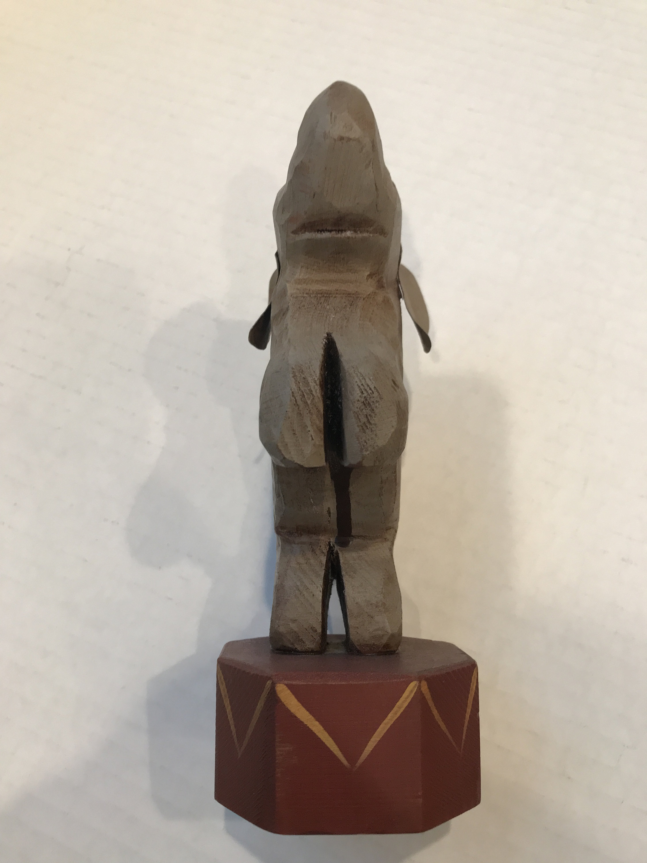 SALLY LAZAR Country Classics Standing Wooden Circus Elephant, Signed ...