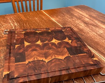 Acacia Butcher Block Charcuterie Cutting Board. Crafted From Allen and ...