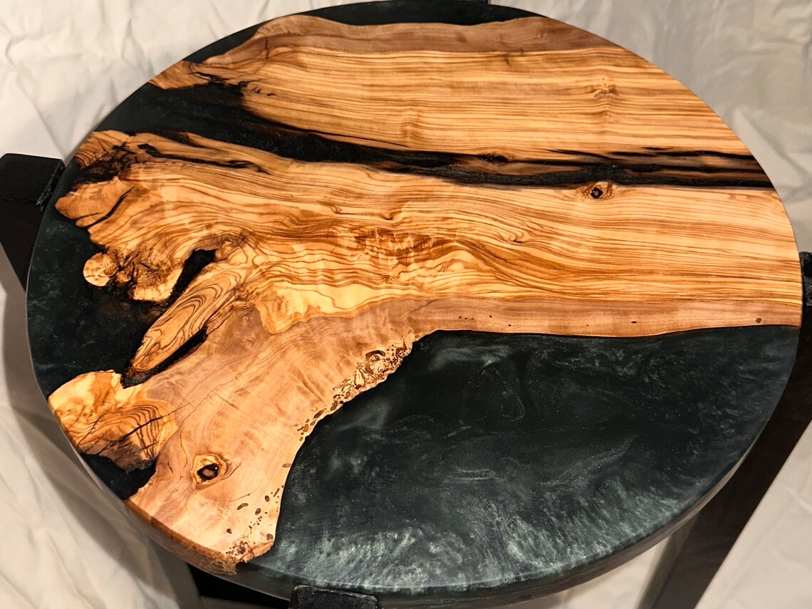 Olive Wood End Table - Etsy