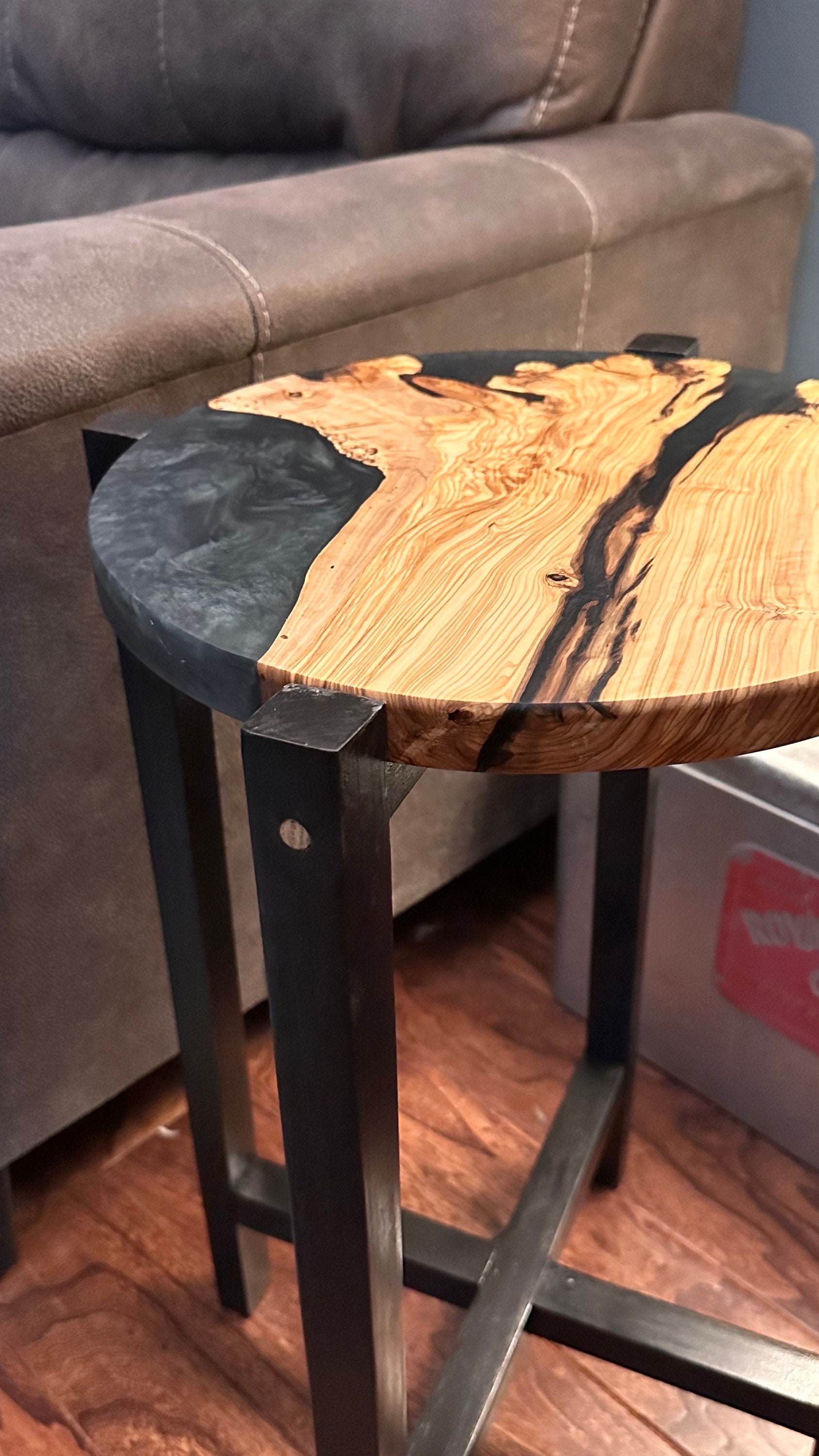 Olive Wood End Table - Etsy