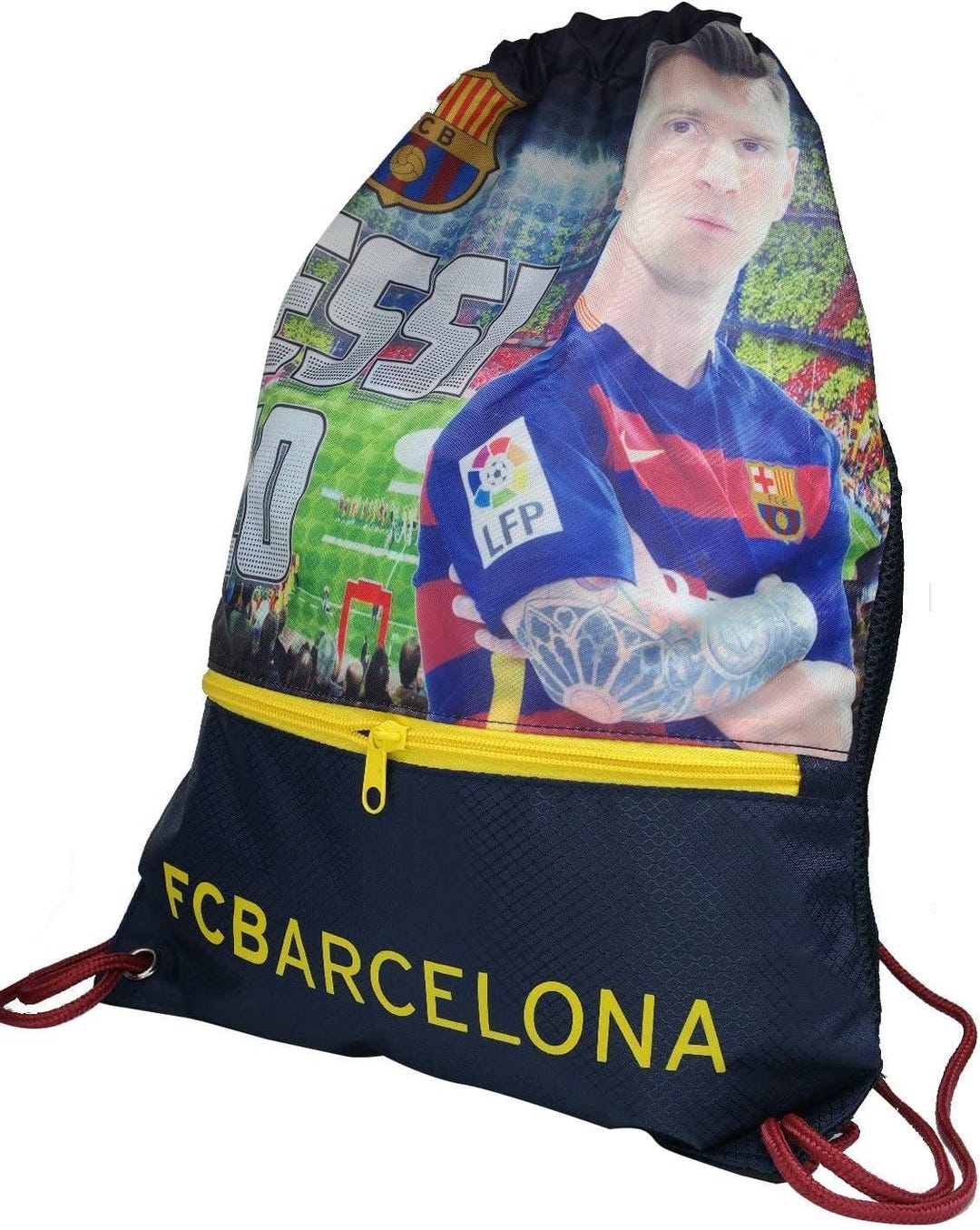 FC Barcelona Drawstring Cinch Bag - Custom Name and Number or Message ...