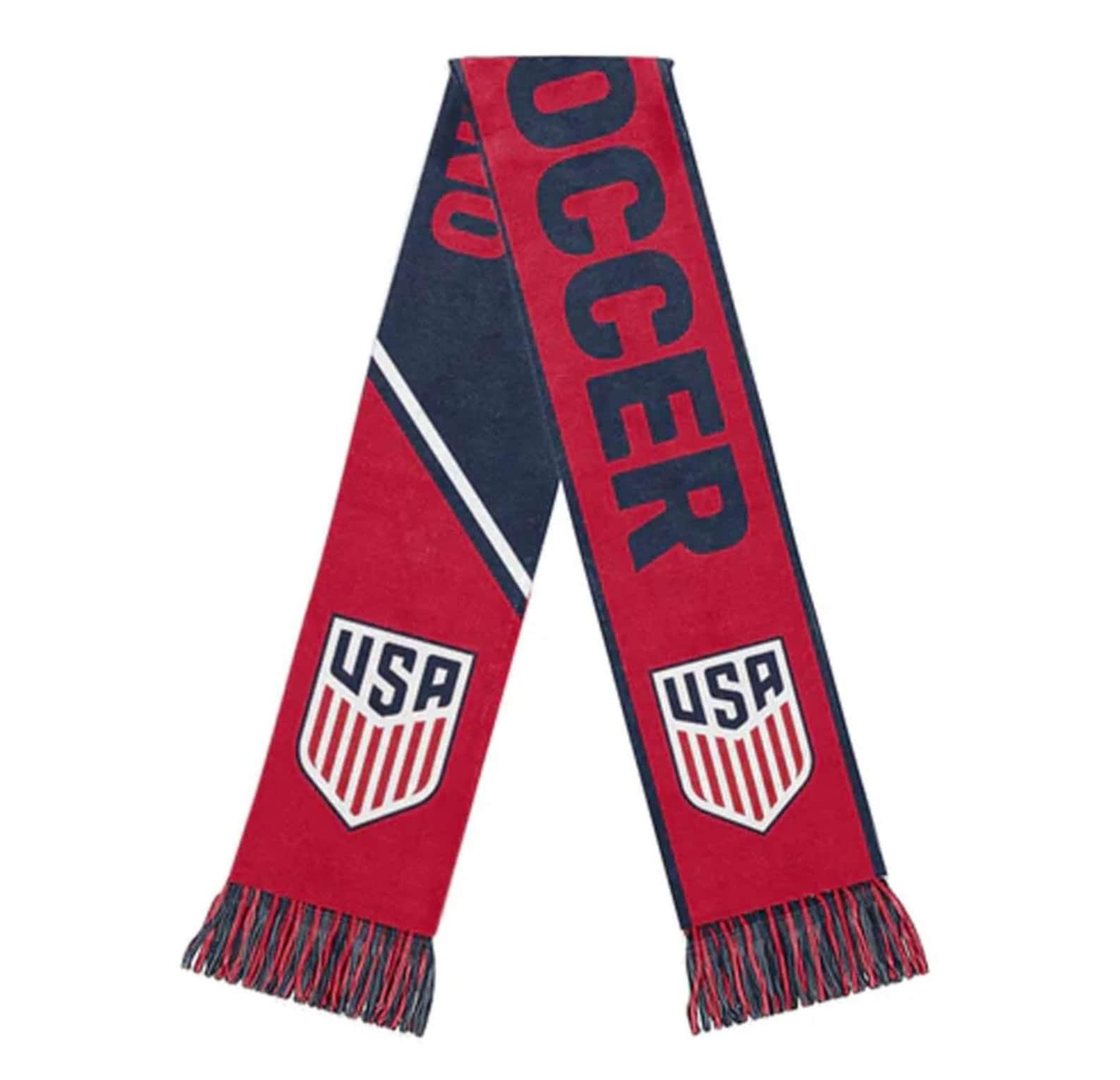 U.S. Soccer Official Soccer Team Reversible Knit Scarf - Customer Name ...