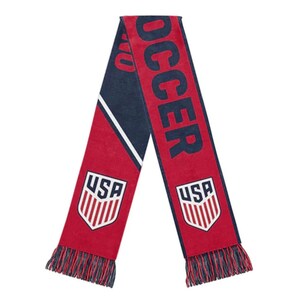 U.S. Soccer Official Soccer Team Reversible Knit Scarf - Customer Name ...