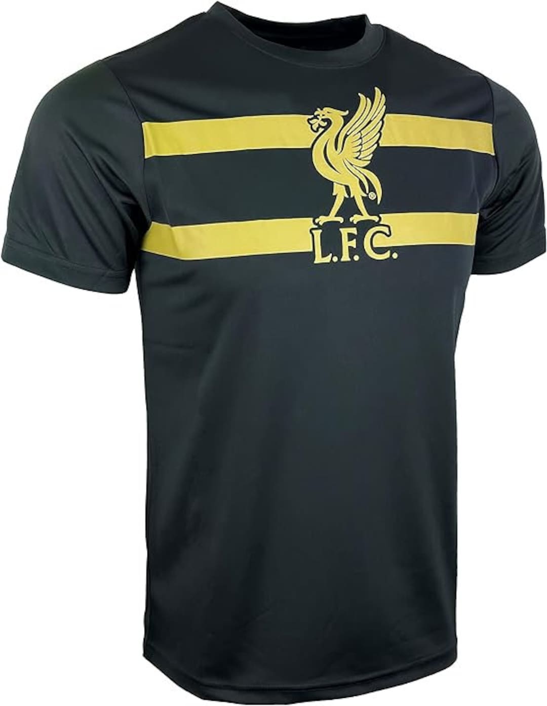 Liverpool Official Soccer Youth Jersey T-shirt Black Gold Print ...