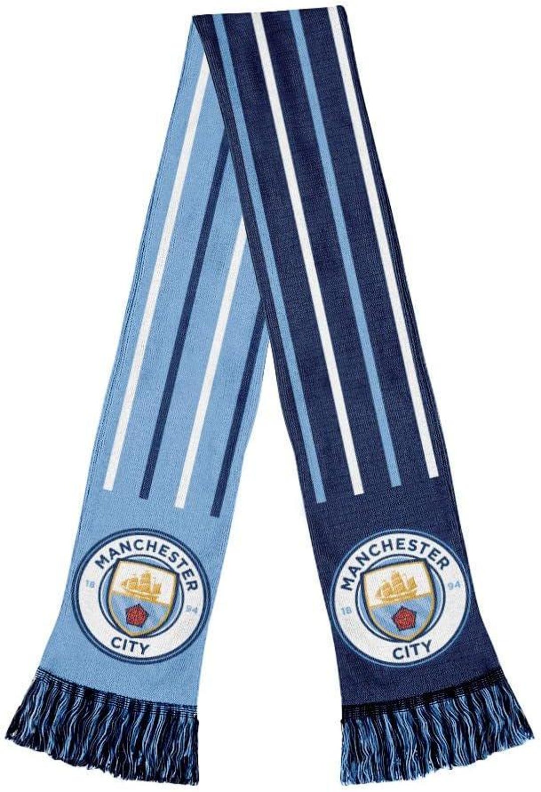 Manchester City Facet Reversible Fan Soccer Scarf - Custom Name and ...