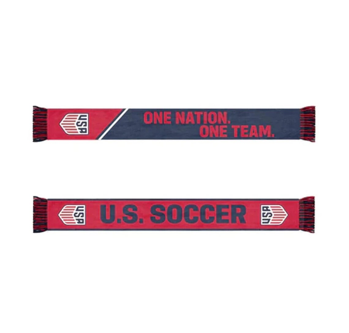 U.S. Soccer Official Soccer Team Reversible Knit Scarf - Customer Name ...
