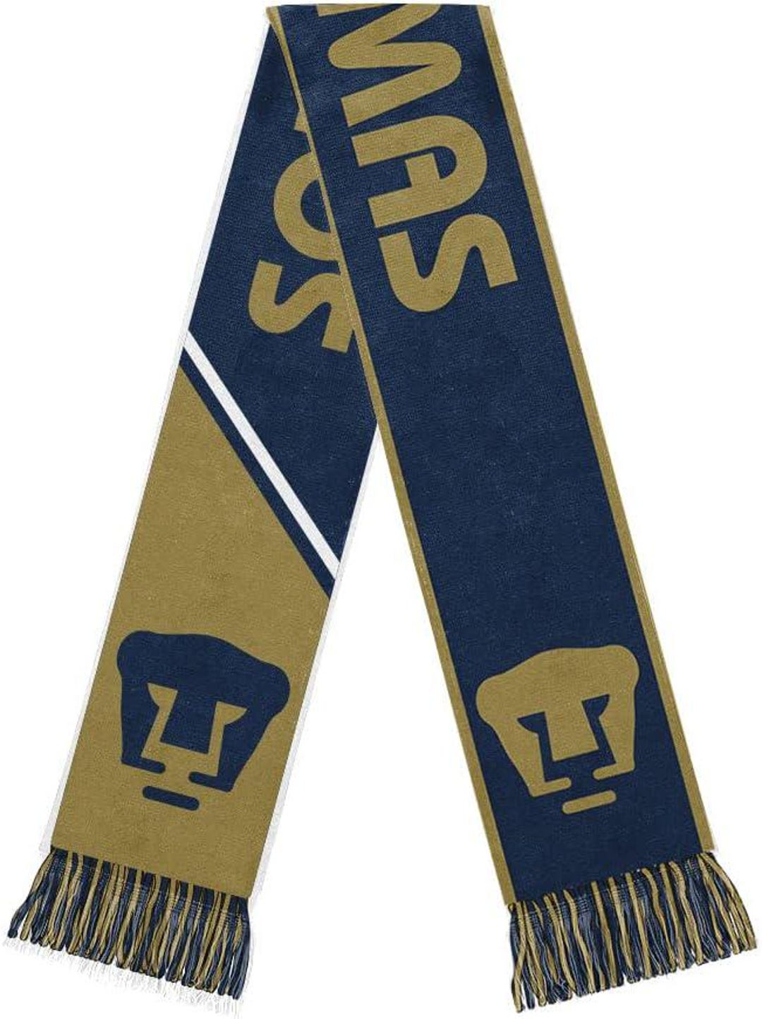 Pumas UNAM Reversible Soccer Scarf - Custom Name and Number or Message ...