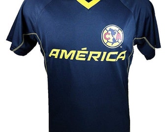 Club America Adult Training Class Soccer Jersey T-shirt 11 ...
