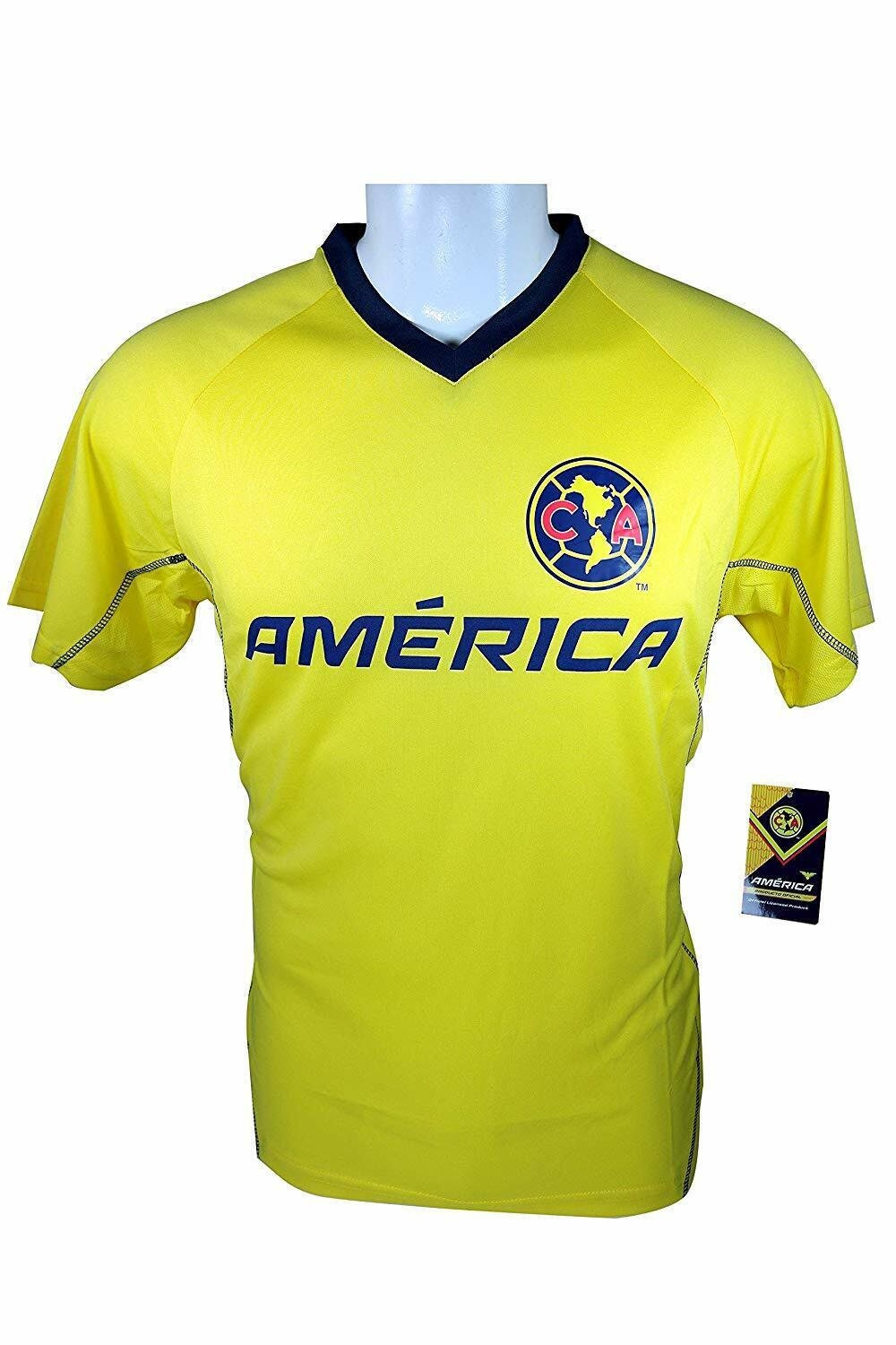 Club America Adult Training Class Soccer Jersey T-shirt 11 ...