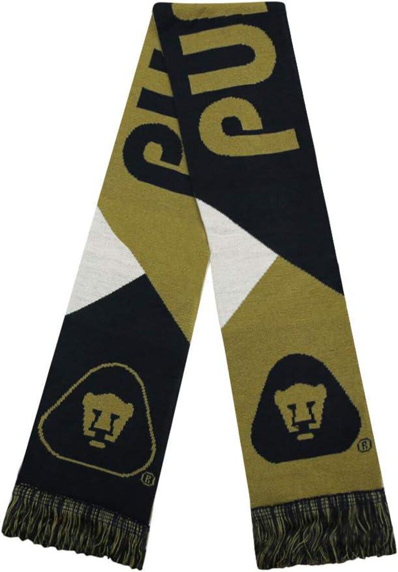 Pumas UNAM Reversible Soccer Scarf - Custom Name and Number or Message ...