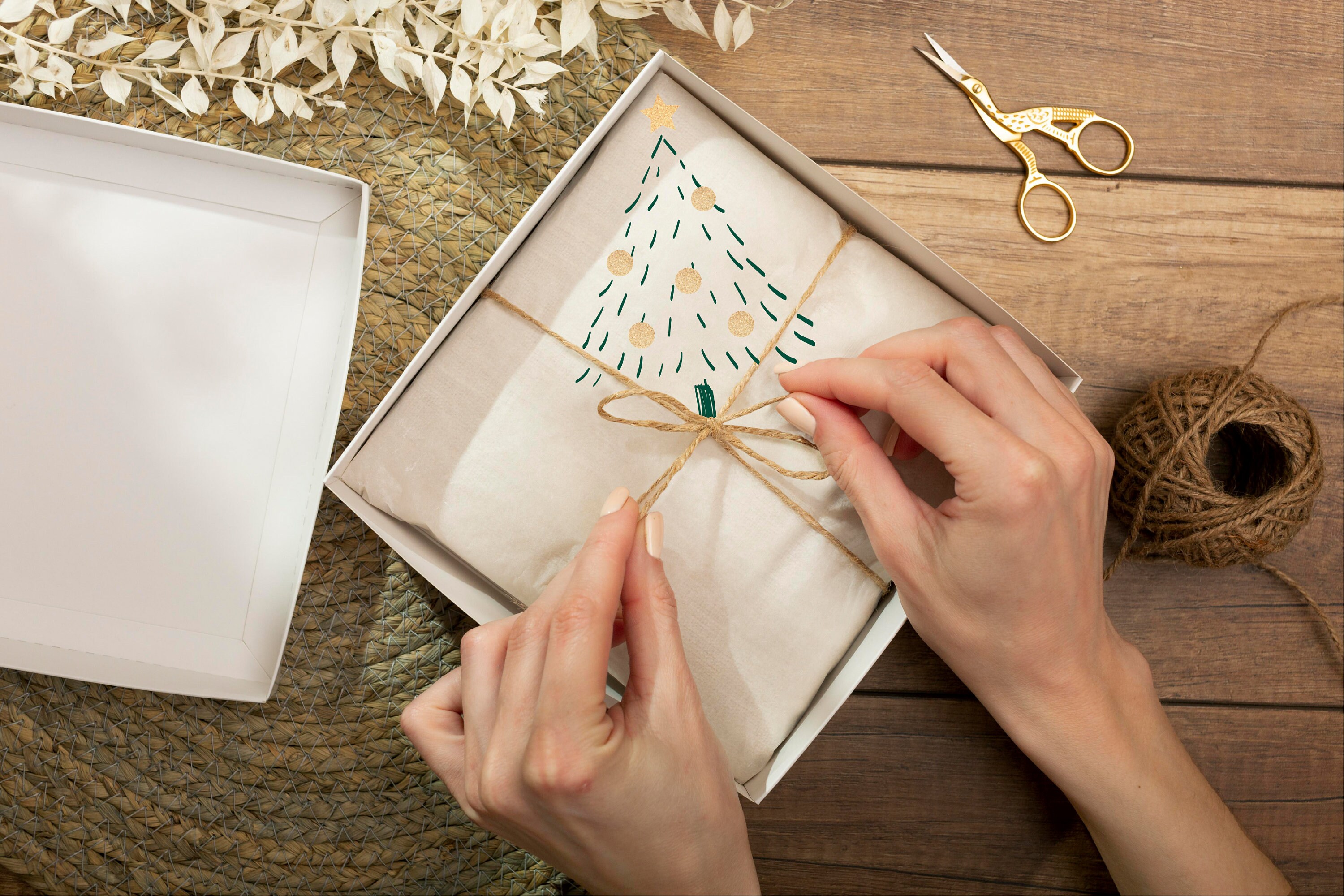 Christmas Tree With Star on It and Decorated , Digital Print Download ...