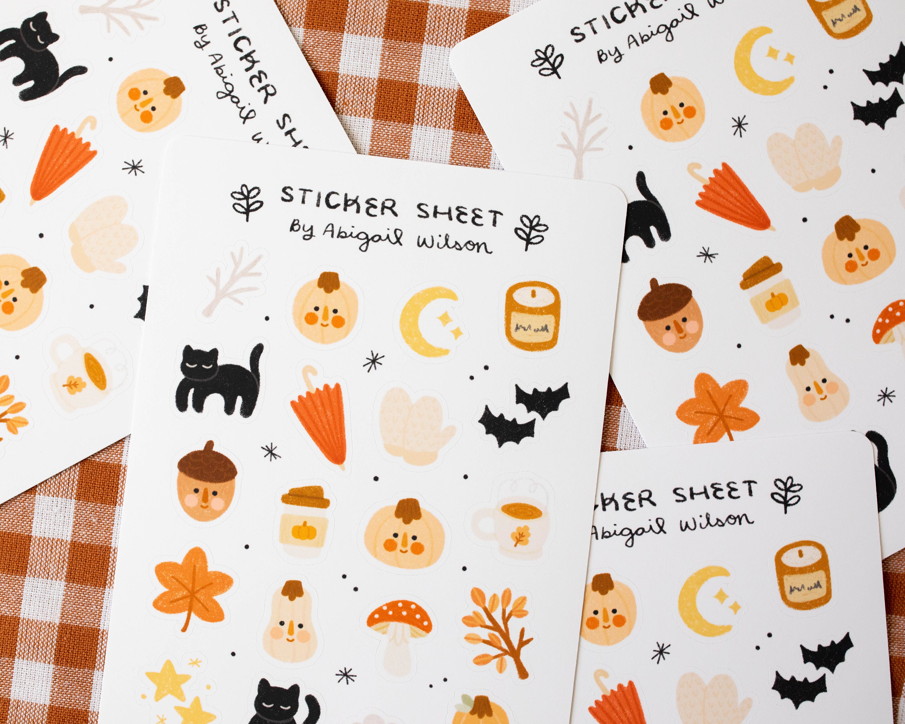 Fall Aesthetic Sticker Sheet Bullet Journal Stickers Cute - Etsy Canada