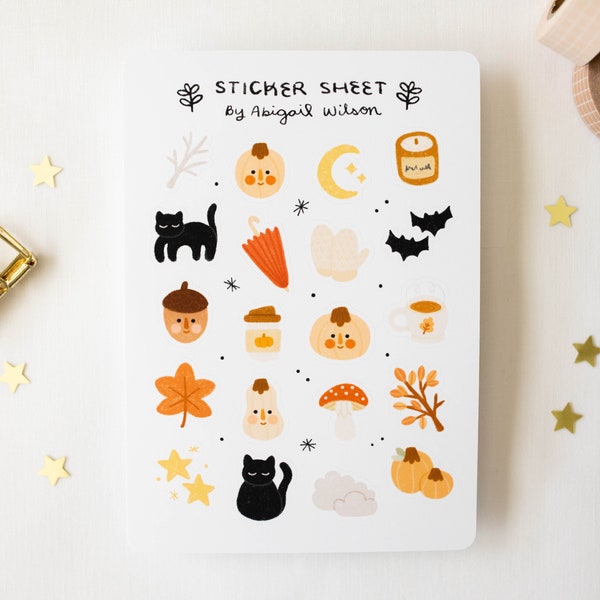 Fall Aesthetic Stickers - Etsy