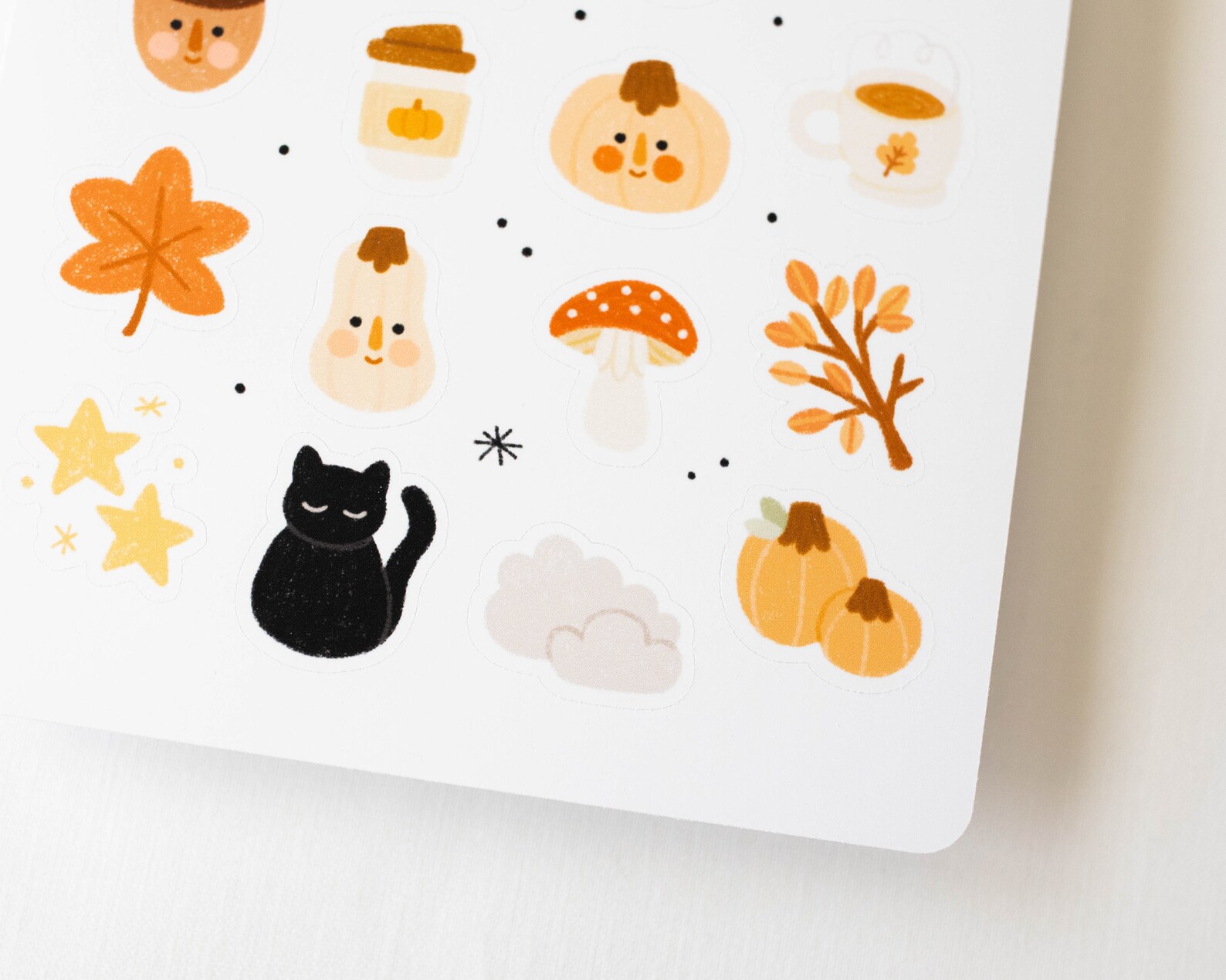 Fall Aesthetic Sticker Sheet Bullet Journal Stickers Cute - Etsy