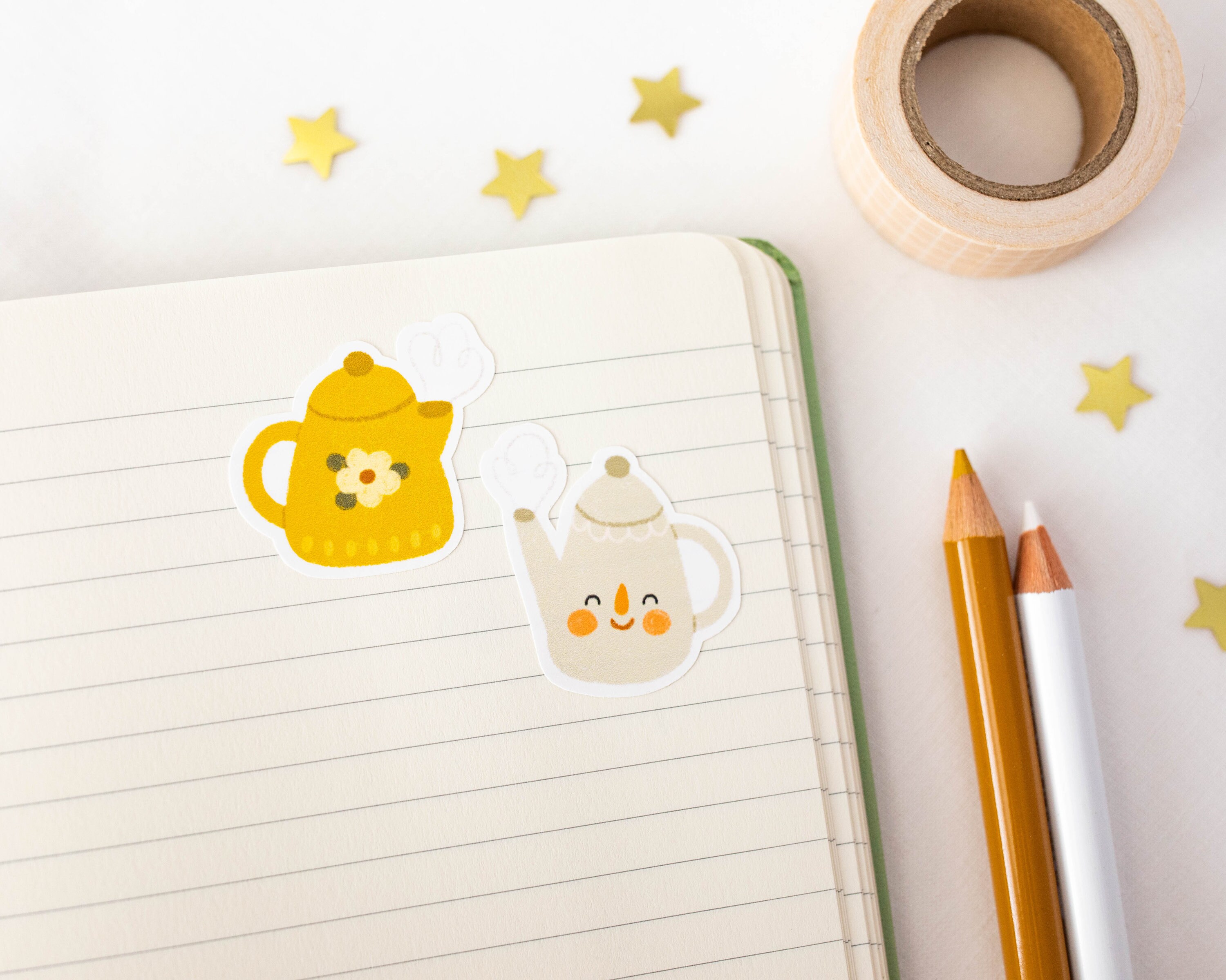 Teapots Sticker Sheet Bullet Journal Stickers, Cute Planner Stickers ...