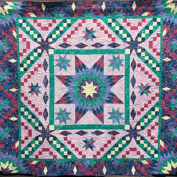 Lone Star Quilt Pattern - Etsy