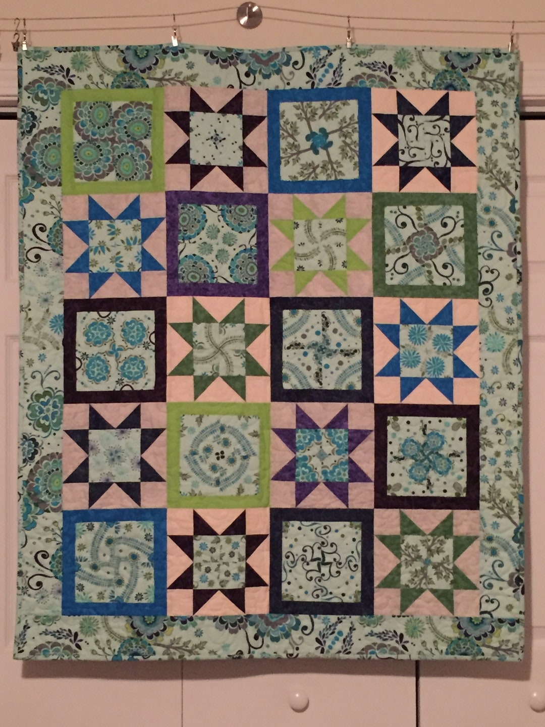 Quilt: Four-patch Kaleidoscope - Etsy