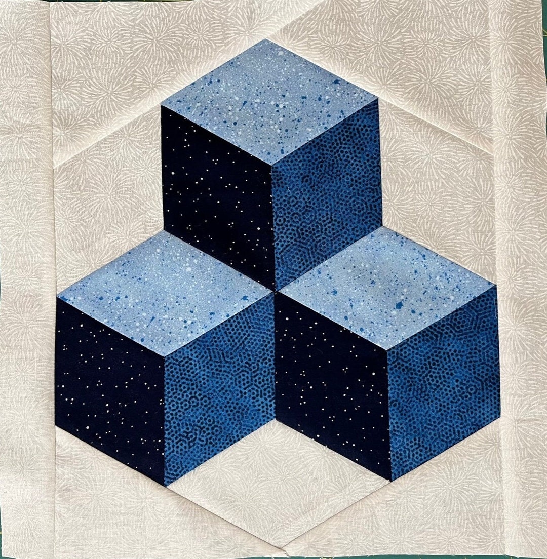 PDF Pattern Tumbling Blocks - Etsy