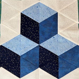 PDF Pattern Tumbling Blocks - Etsy