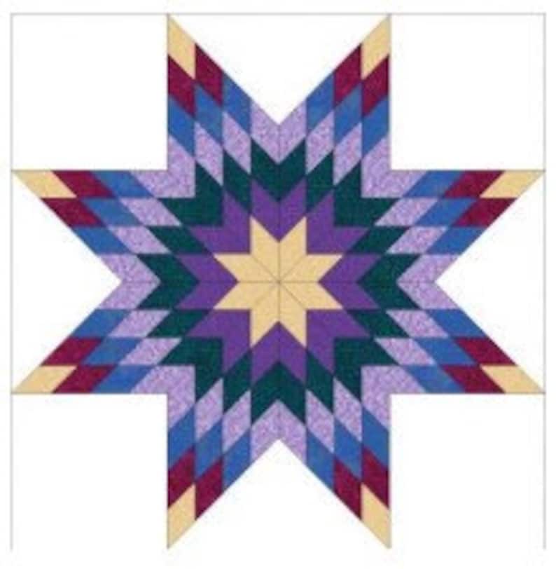 PDF Pattern: Lone Star Quilt (with or Without Y-seams) - Etsy