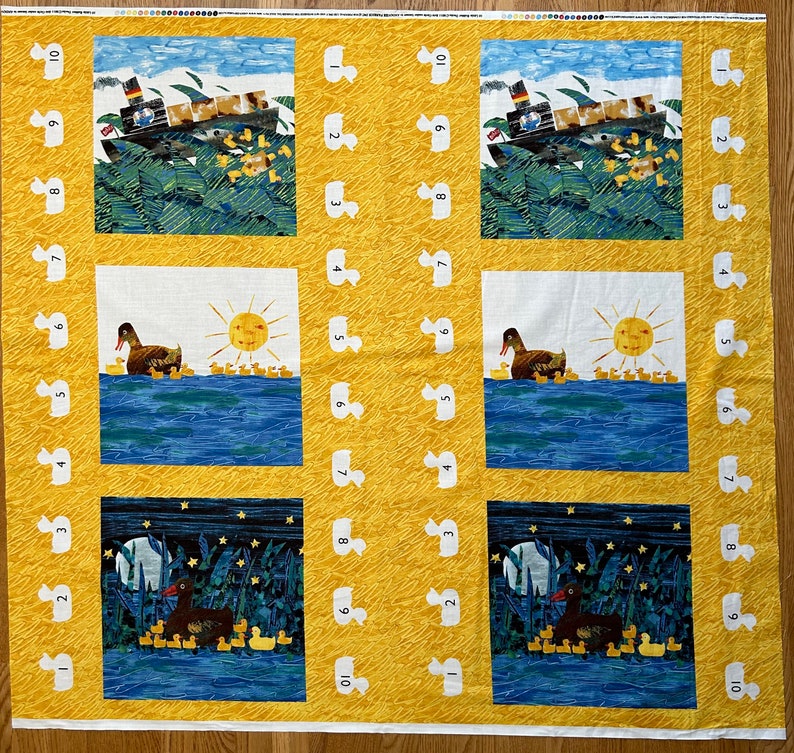 Eric Carle's 10 Little Rubber Ducks Quilt Pattern With Fabric Panels - Etsy