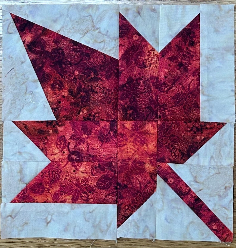 PDF Pattern: Maple Leaf Quilt Block - Etsy